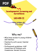 Denver II - Developmental Screening Tool (Lecture Note) | PDF | Human ...