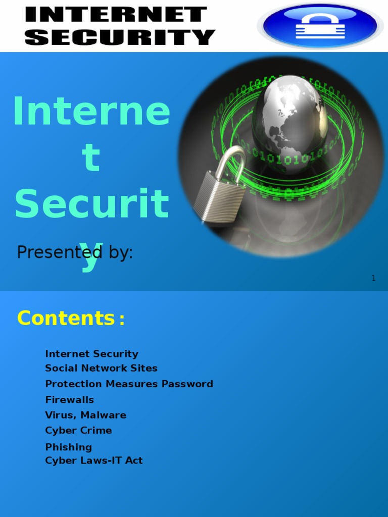 Prsntation On Internet Security | PDF | Computer Virus | Virtual Private Network