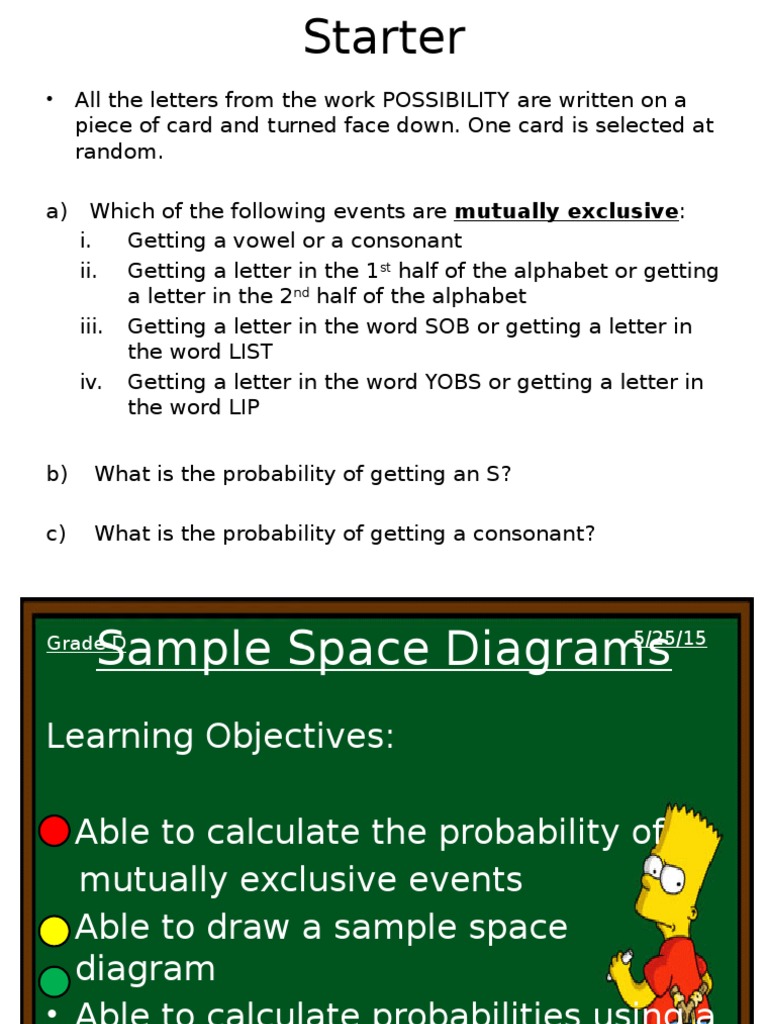 Sample Space Diagrams Yr 10 | Dice | Probability