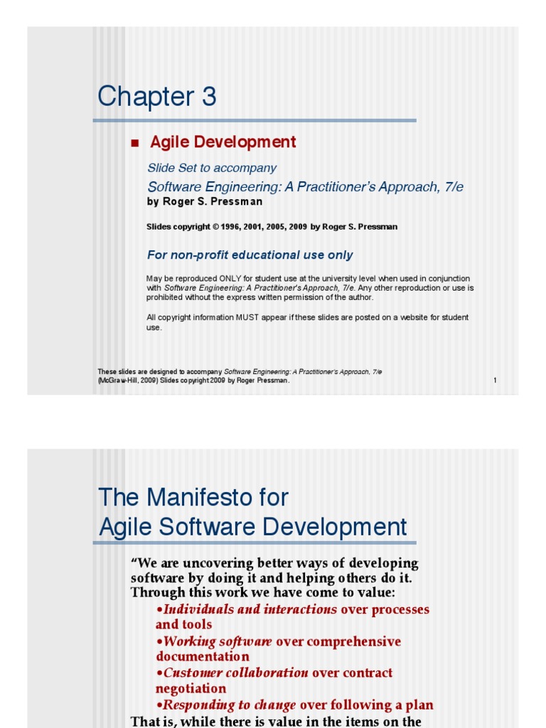Chapter 3!: Agile Development! | PDF | Scrum (Software Development ...