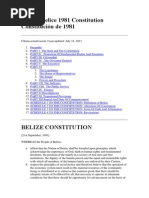 Constitution of Belize | PDF