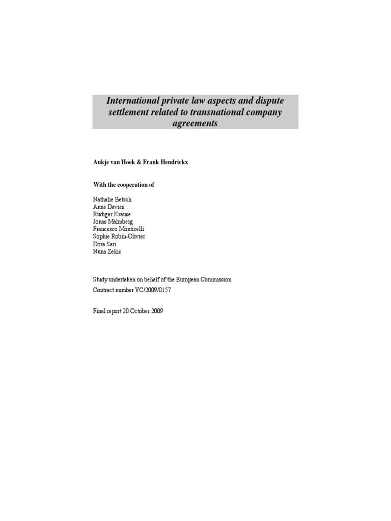 Tca Final Report Nov Ah FH Final | PDF | Law Of Agency | International Law