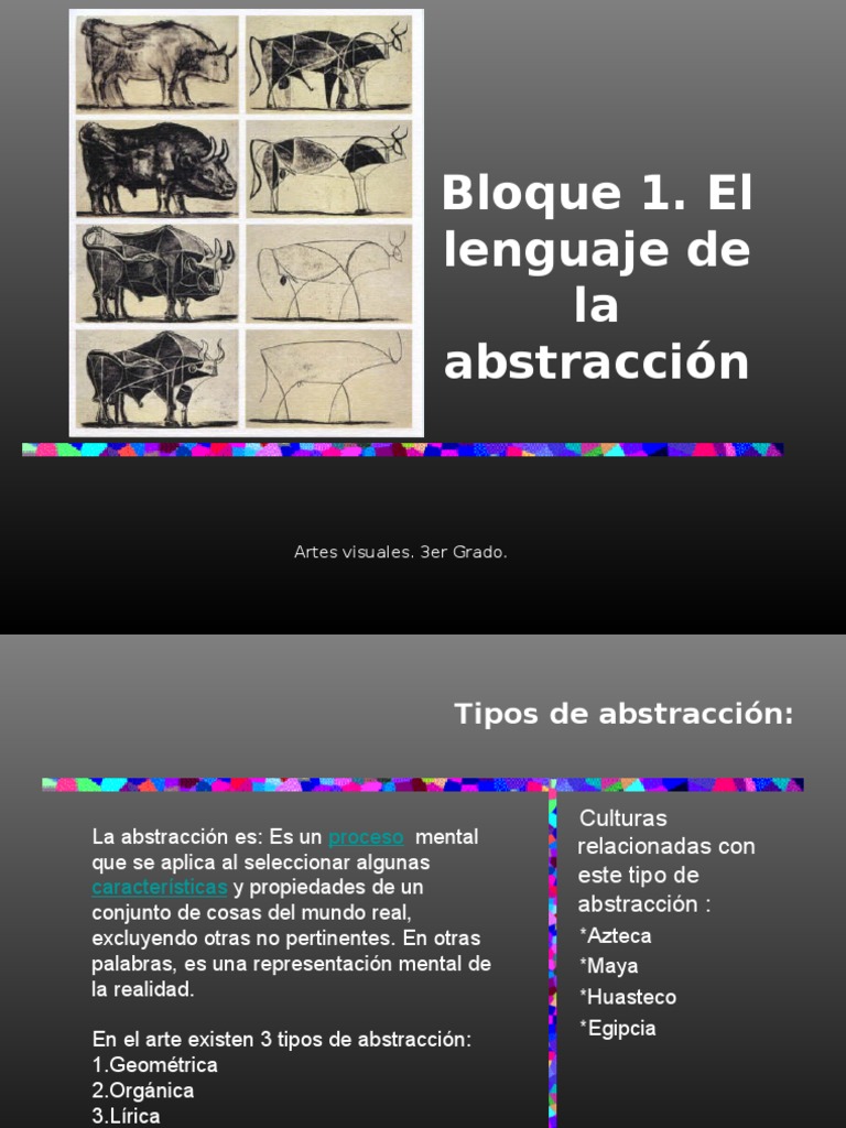 Tipos y Características de la Abstracción | PDF | Arte abstracto ...