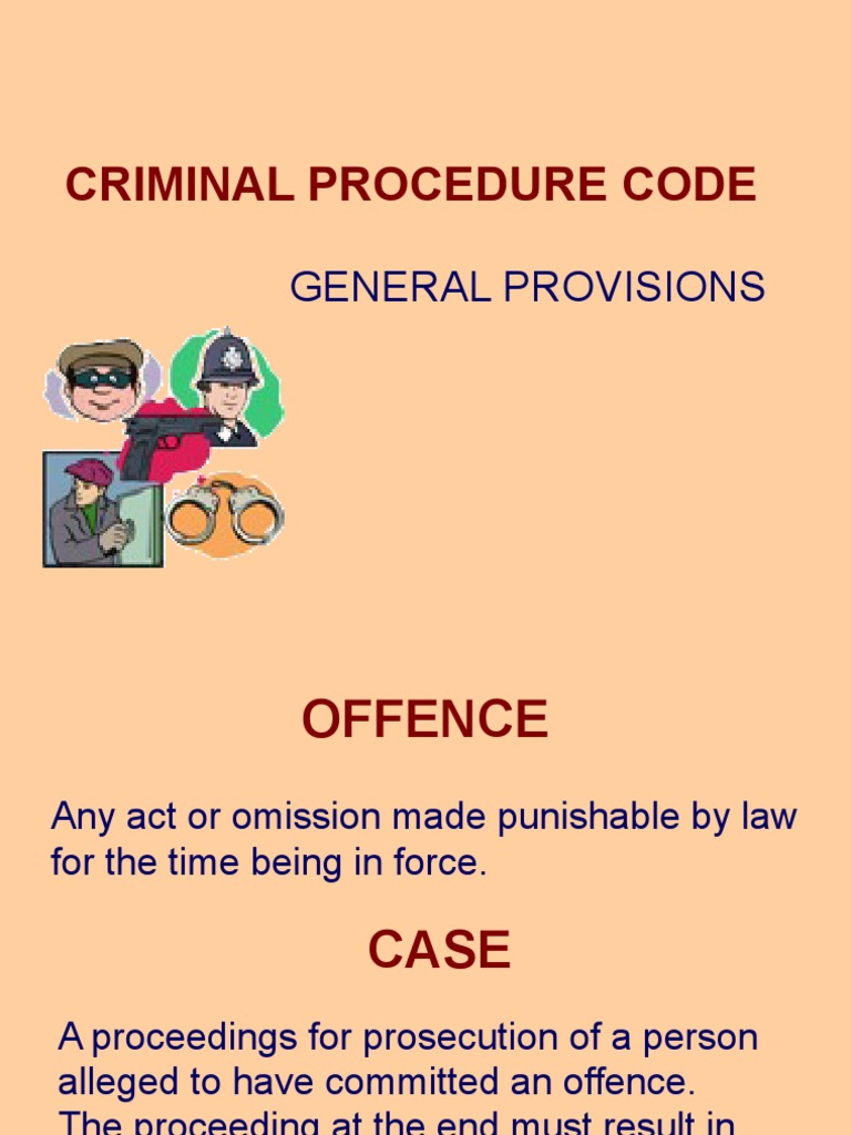Criminal Procedure Code: General Provisions | PDF | Bail | Arrest