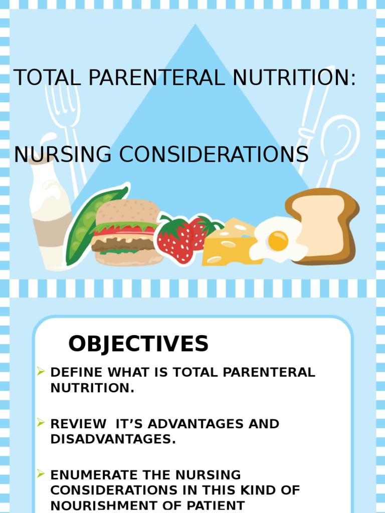 Total Parenteral Nutrition Guide | PDF | Determinants Of Health ...