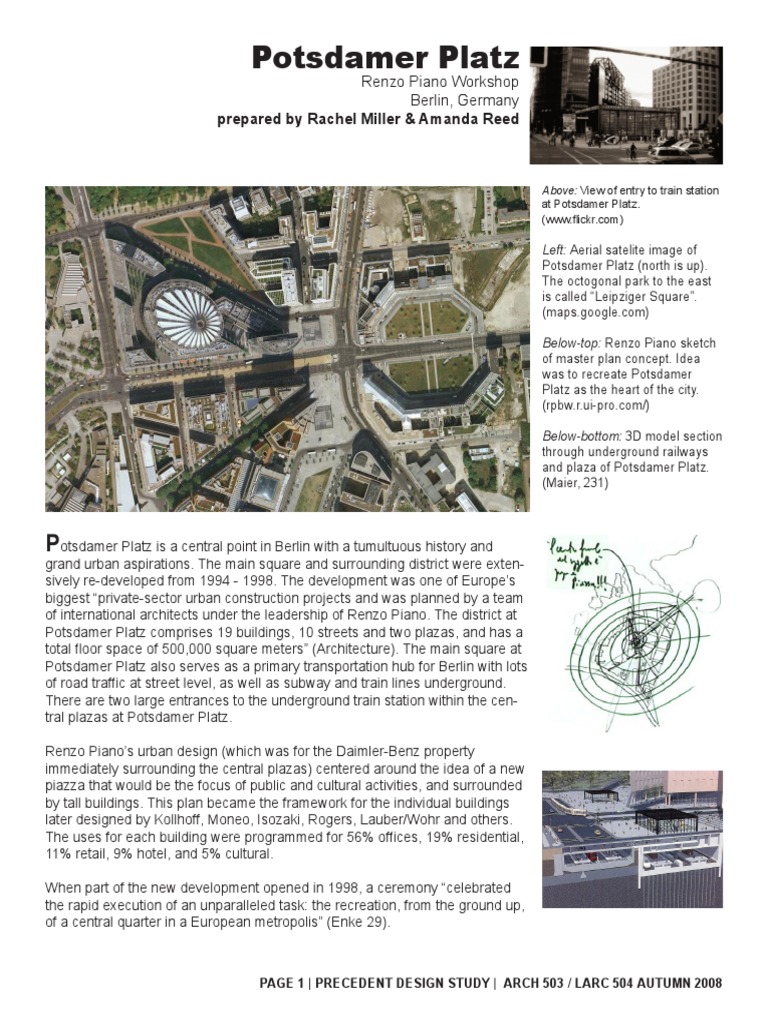 Potsdamer Platz | PDF | Berlin Wall | Berlin