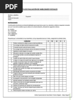 Test de Evaluacion de Habilidades Sociales en Adolescentes | PDF