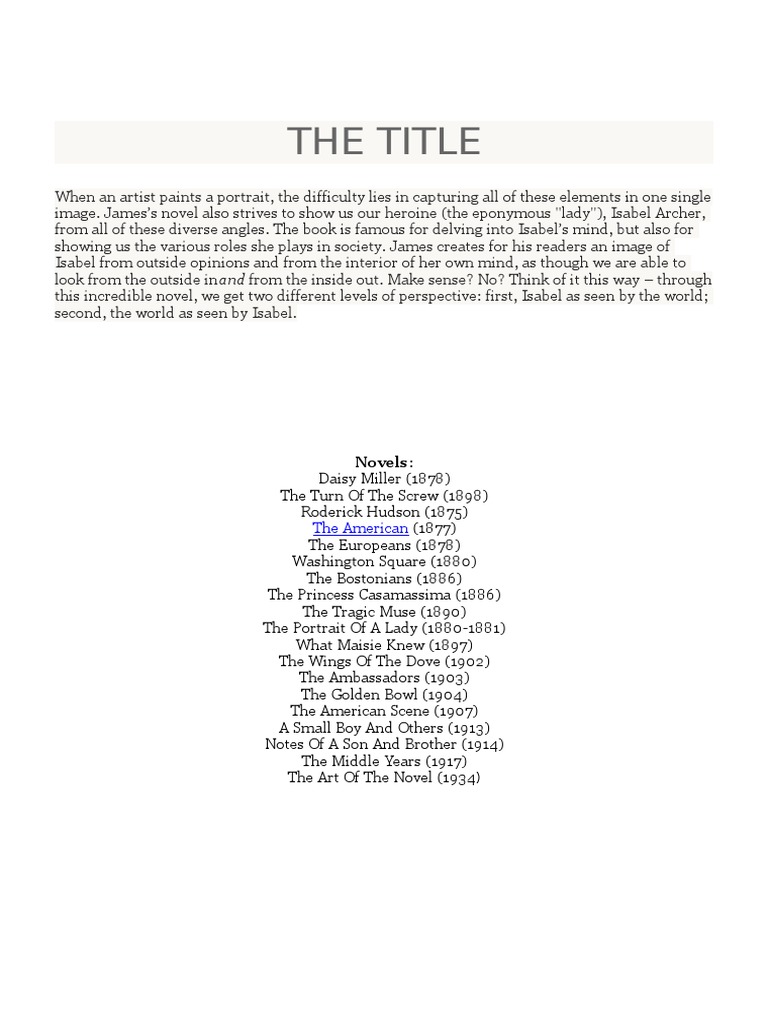 The Title: Novels | PDF | Etiquette | Profanity