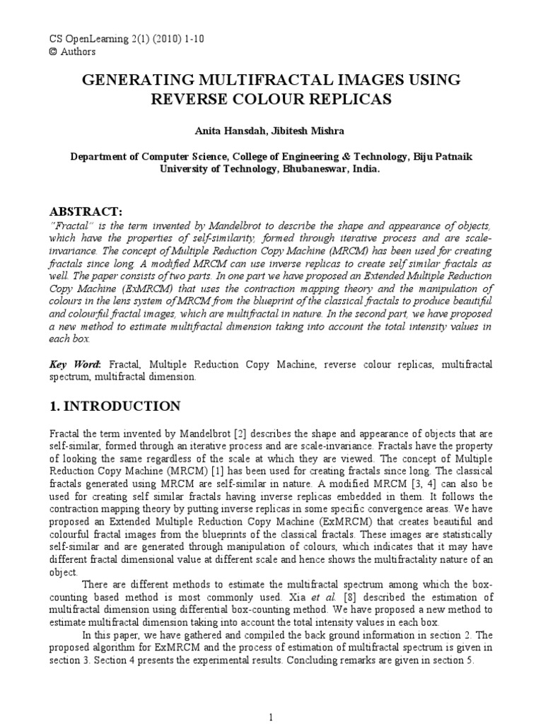 Multi Fractal | PDF | Fractal | Mathematical Concepts