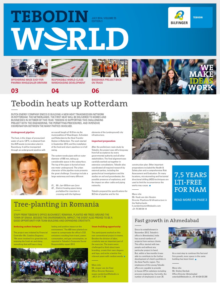 Tebodin World July 2014 PDF | PDF | Cogeneration | Cocoa Bean