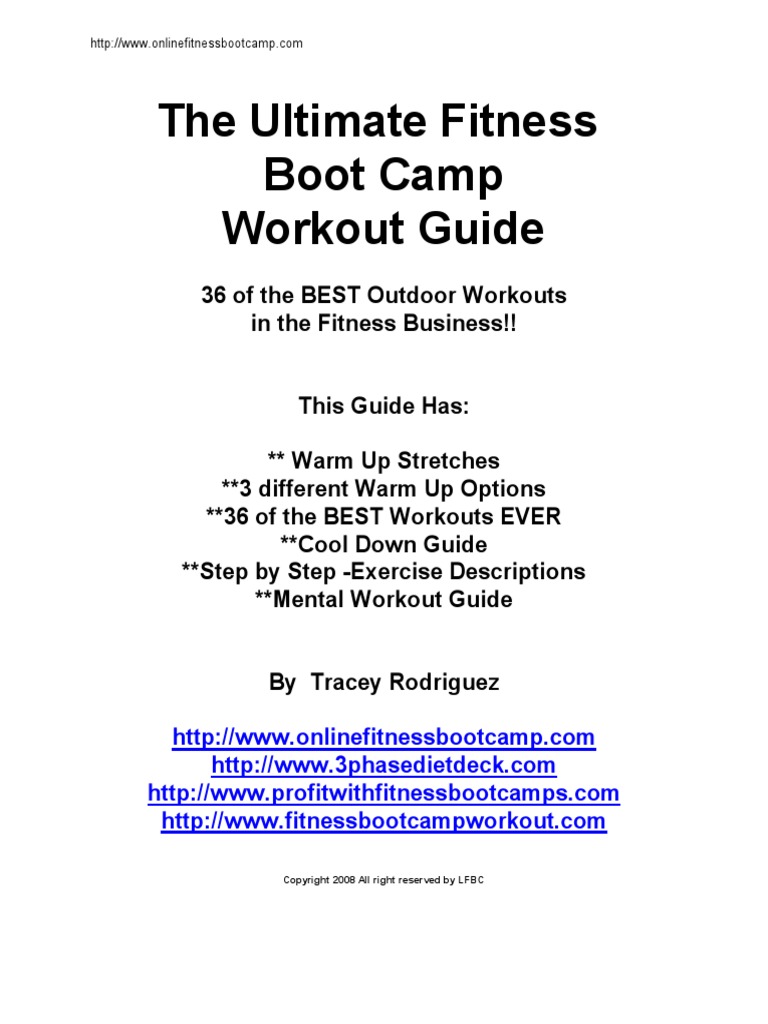The Ultimate Fitness Boot Camp Workout Guide | PDF | Physical Exercise ...