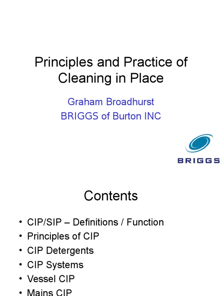 Cleaning in Place (CIP) Principles Guide | PDF | Laminar Flow | Soil