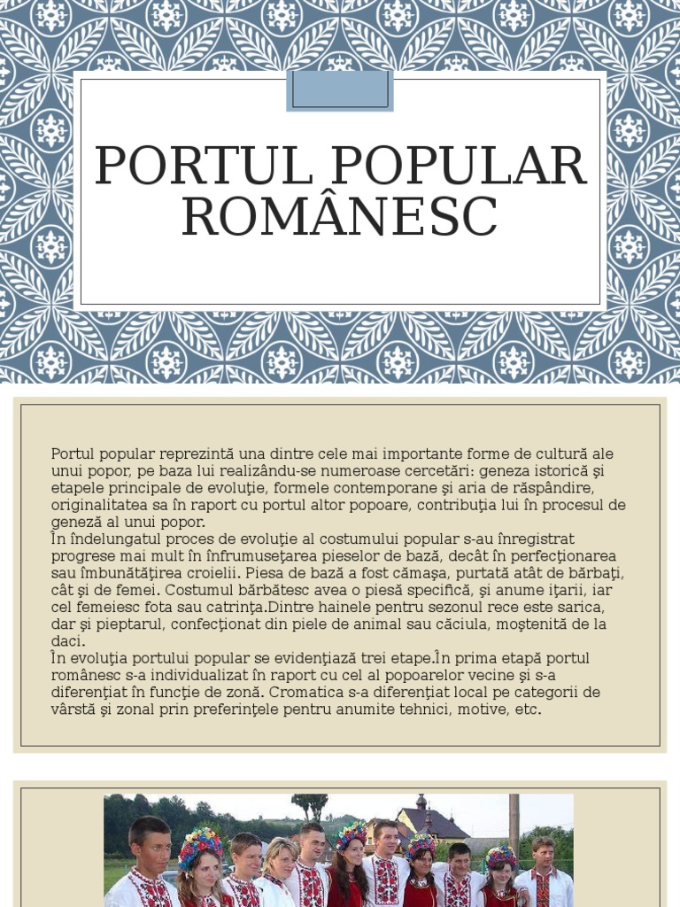 Portul Popular Românesc