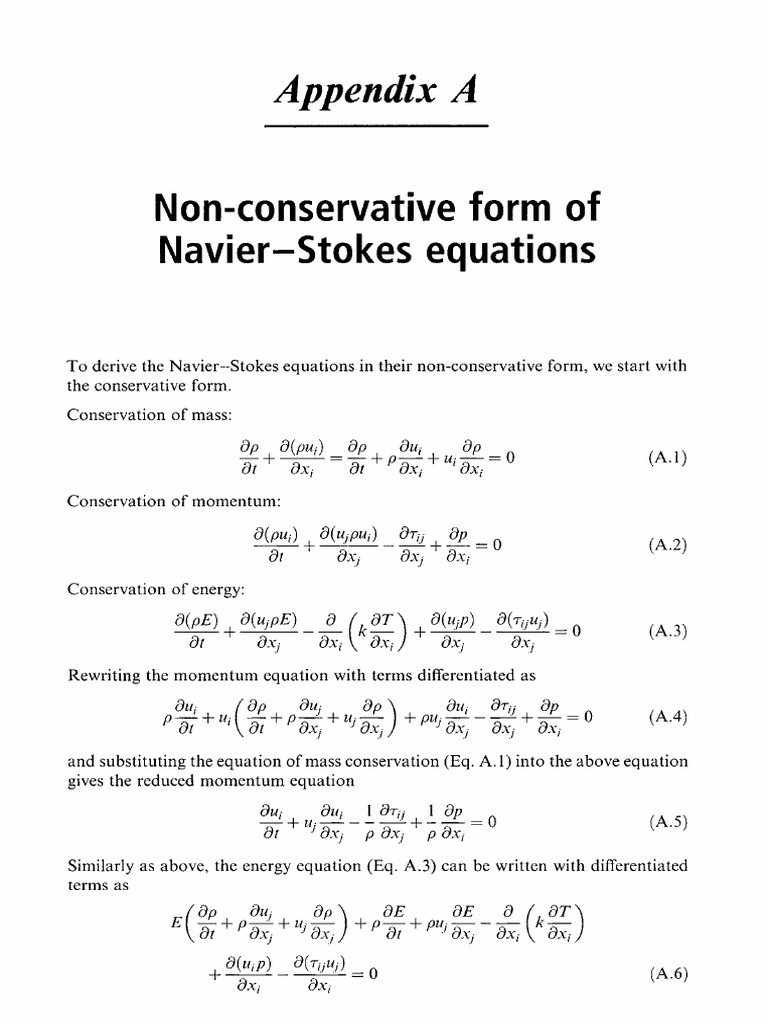 Navier Stokes Equations | PDF