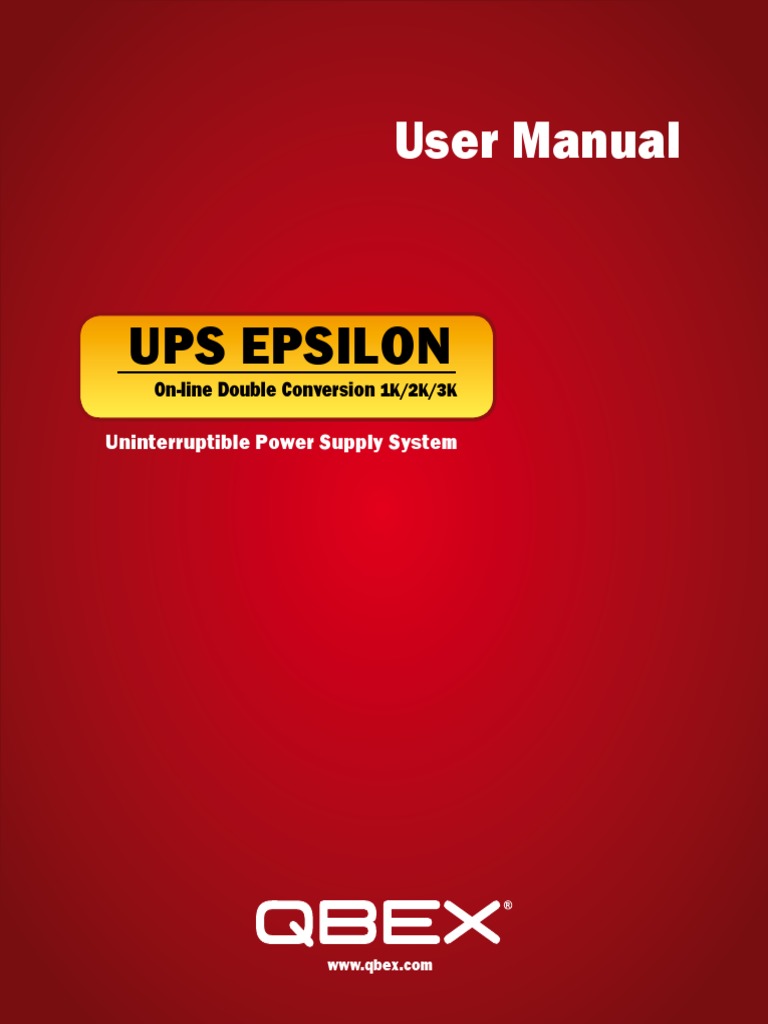 User Manual 1 2 3 KVA UPS Epsilon | PDF | Mains Electricity | Battery ...