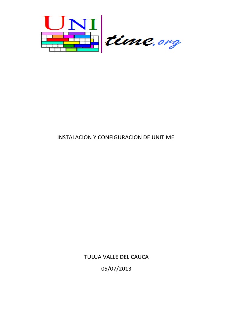 Instalacion y Configuracion de Unitime | PDF
