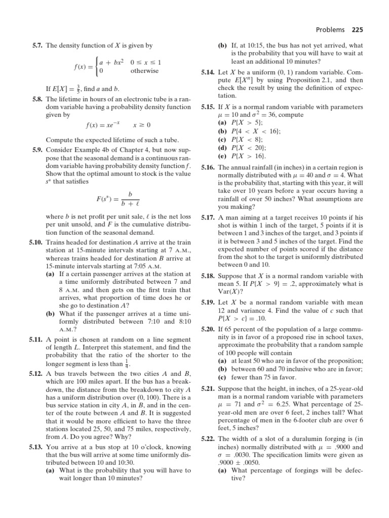 Normal Questions | PDF | Normal Distribution | Probability Density Function