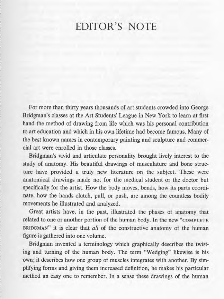 Bridgman's Guide for Art Students | PDF | Arm | Hand