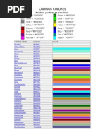 Códigos de Colores HTML | PDF