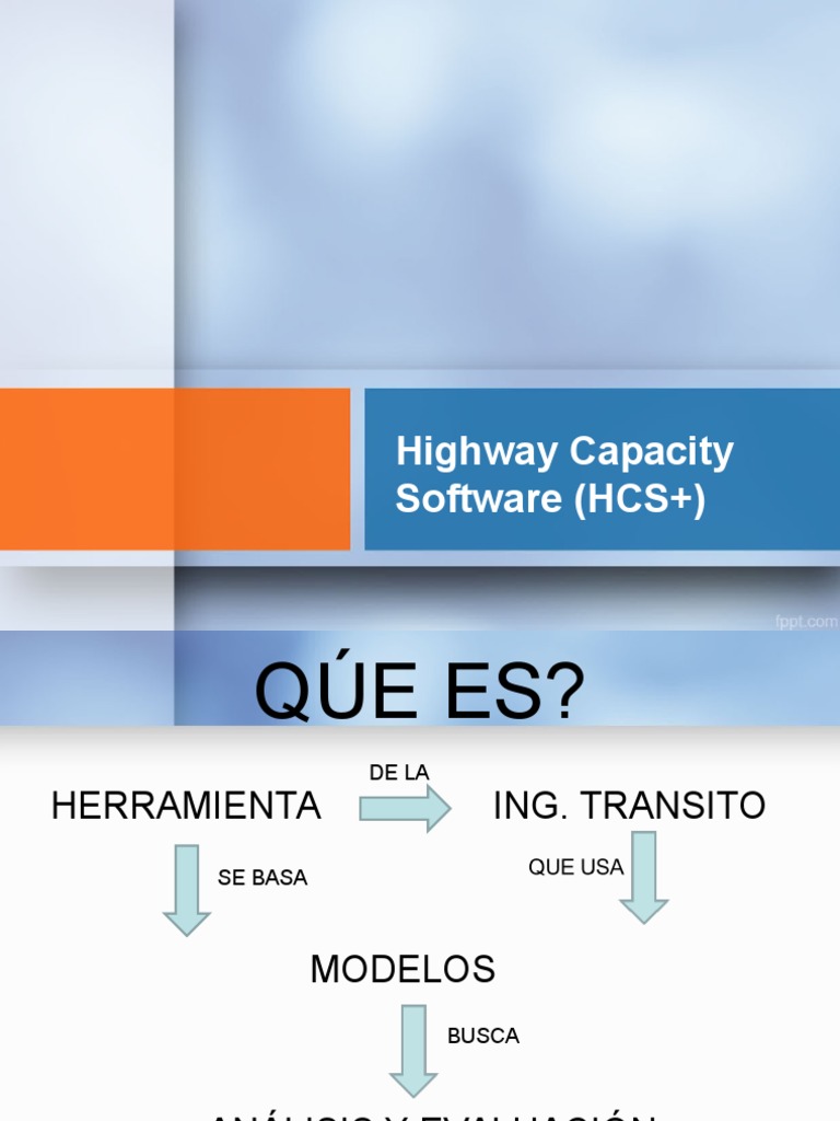 Highway Capacity Software (HCS+) | PDF