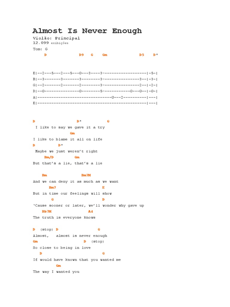 Almost is Never Enough