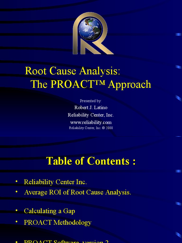 Revised Proact RCI English | PDF | Reliability Engineering ...
