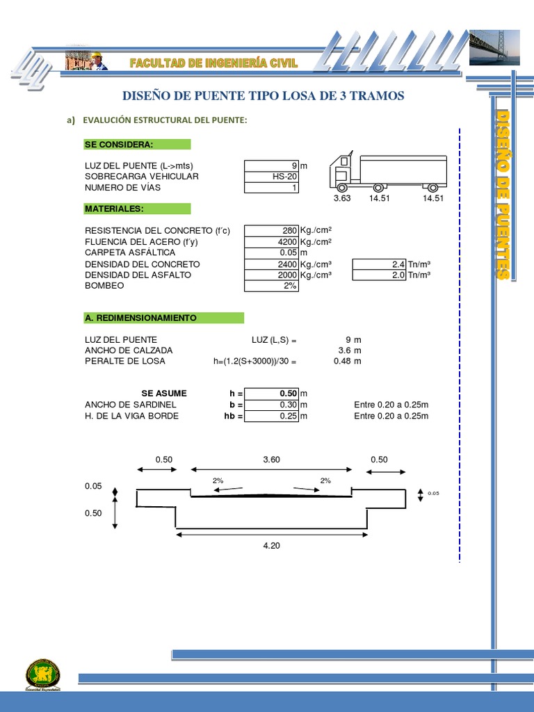 Diseño De Puente Tipo Losa