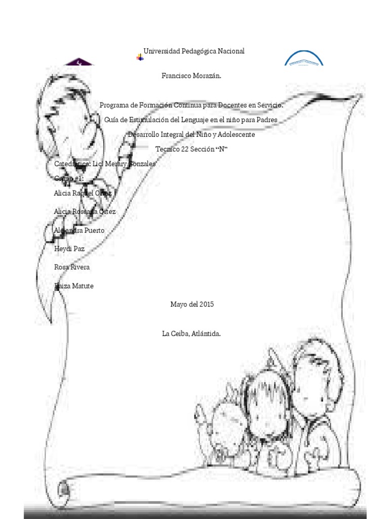 Estimulación Del Lenguaje Psicologia | PDF | Aquisición de idioma ...