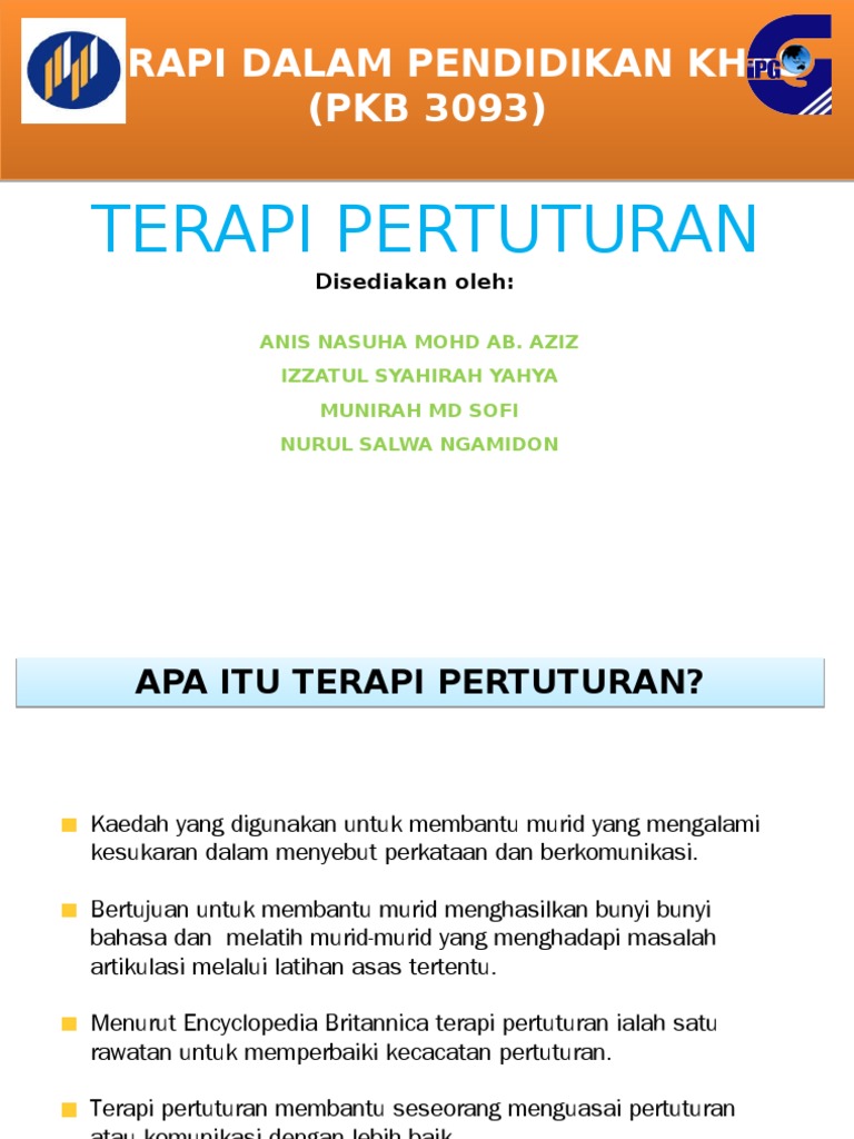 Terapi Pertuturan | PDF