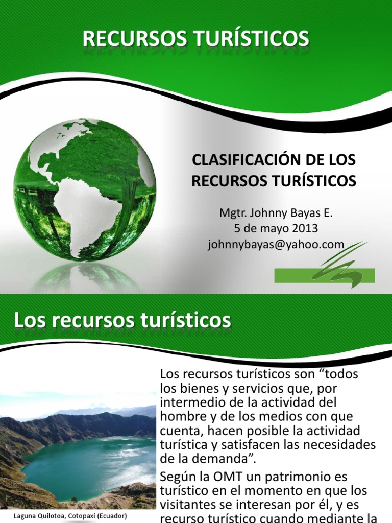 Clasificacion de Los Recursos Tursticos | PDF | Turismo | Ecuador
