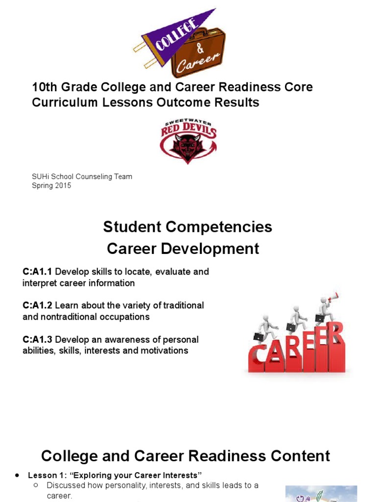 10th Grade Career Readiness Lessons | PDF | Curriculum | Educational ...