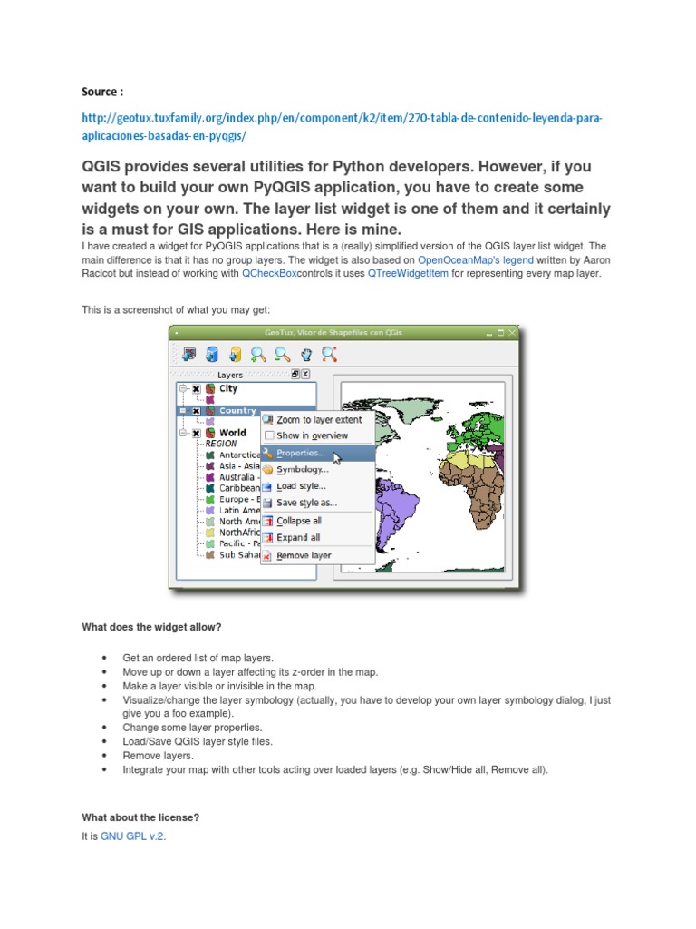 Legend Qgis With Python | PDF | Widget (Gui) | Icon (Computing)