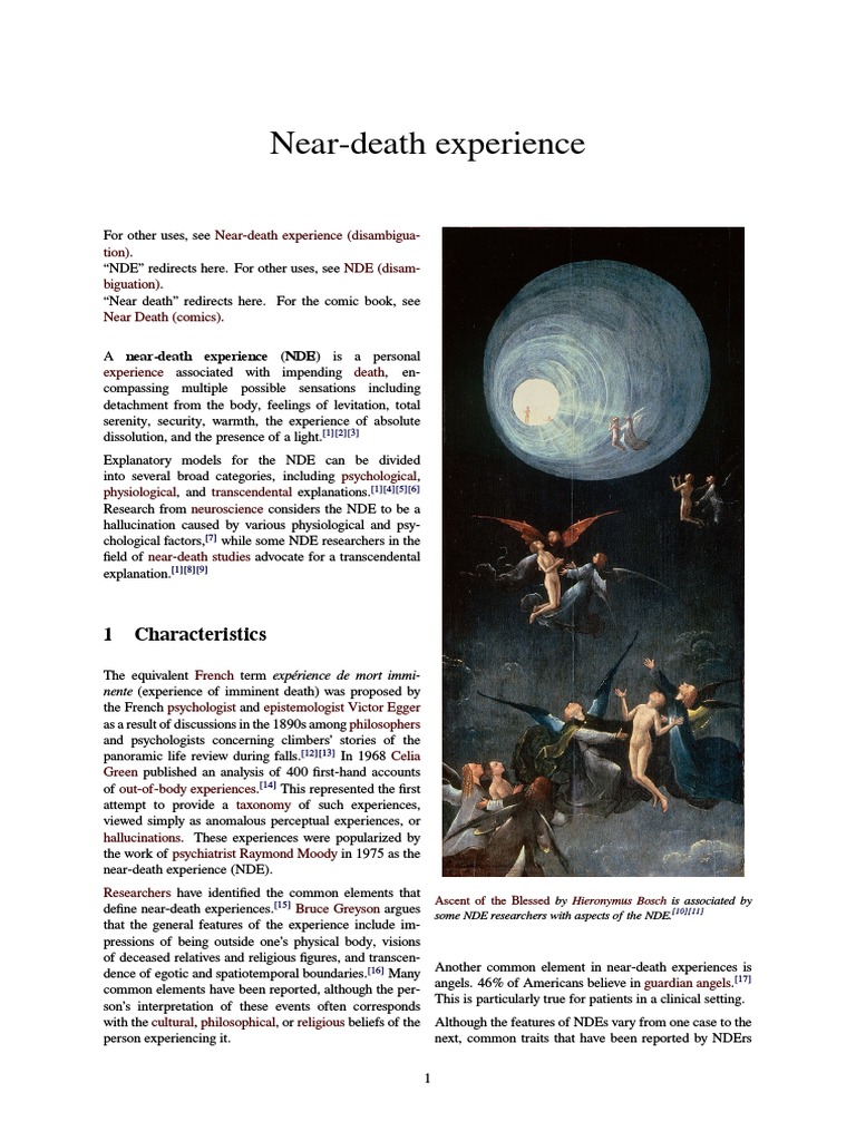 Near Death Experience | Earth & Life Sciences | Neuroscience