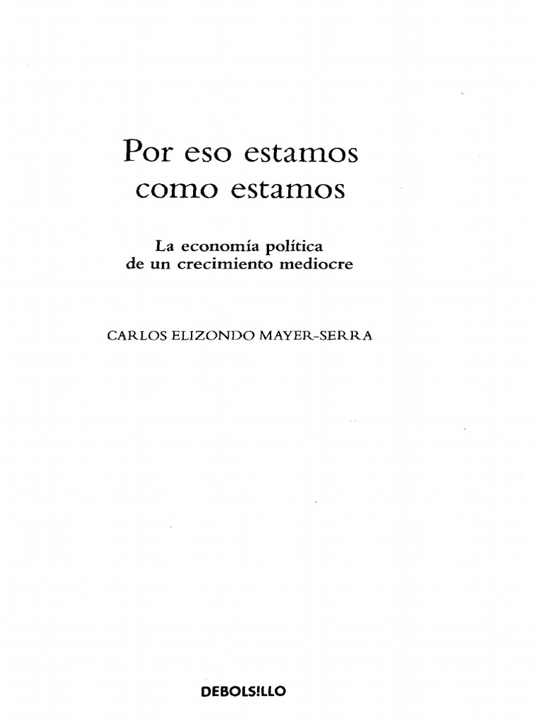 Pore So Estamos Como Estamos Carlos Elizondo | PDF