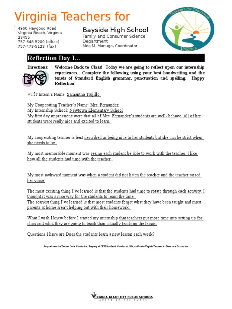 Reflection Day I5 | PDF | Wellness