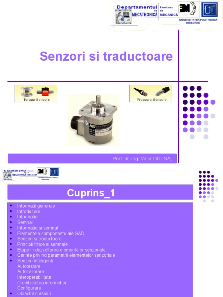 Senzori Si Traductoare | PDF