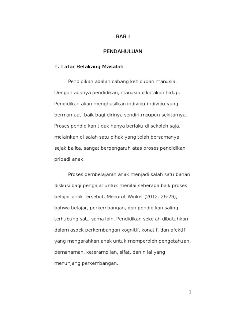 Pengaruh Pola Asuh Orang Tua Terhadap Prestasi Belajar Siswa SD Negeri Ngemplak Ii, Sleman ...