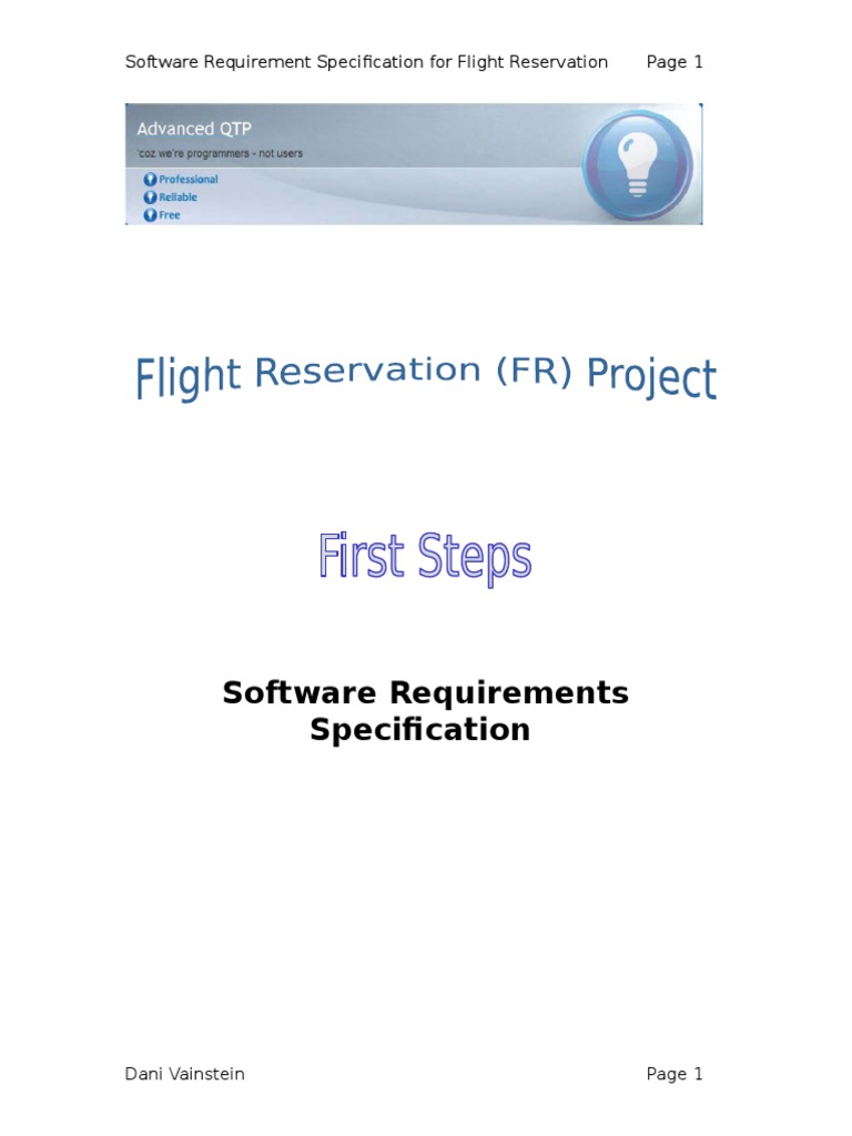Software Requirements Specification - Flight | PDF | Graphical User Interfaces | Icon (Computing)