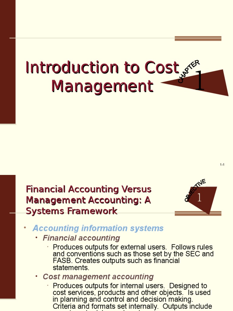 Introduction To Cost Management | PDF | Management Accounting | Cost ...