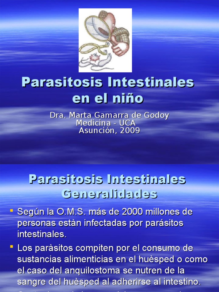 Parasitosis Intestinales en El Nino | PDF | Diarrea | Especialidades ...