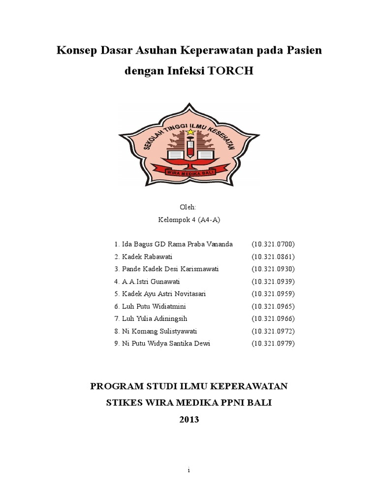Konsep Dasar Asuhan Keperawatan Pada Pasien Dengan Infeksi TORCH | PDF