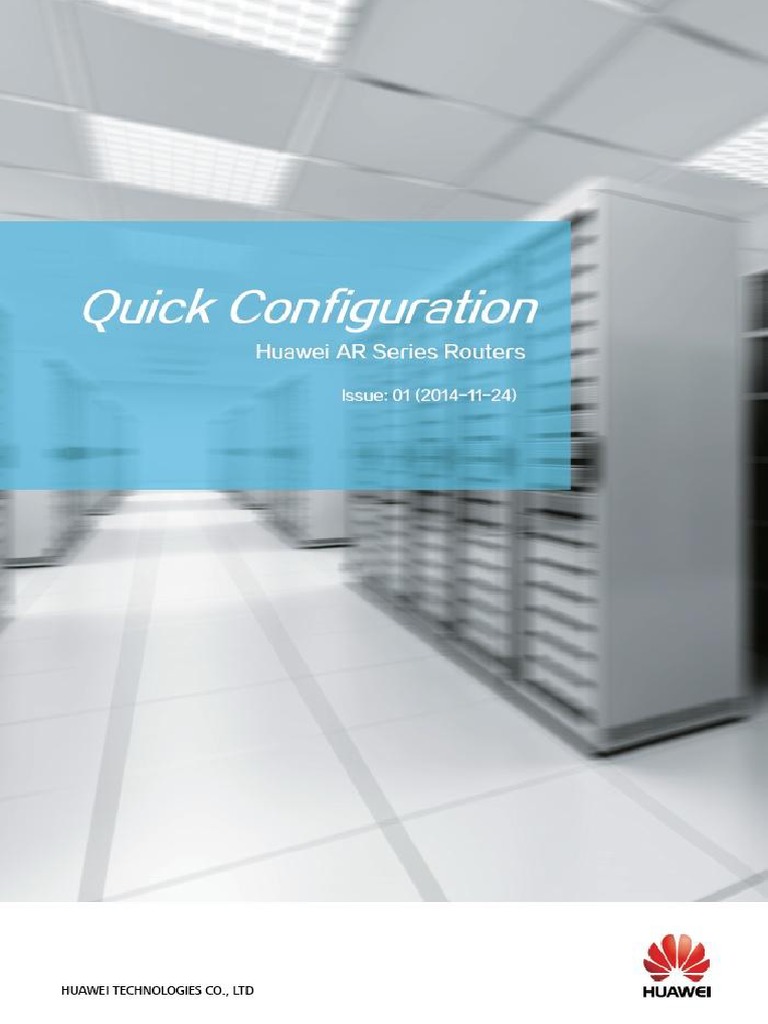 Huawei AR Series Quick Configuration | PDF | Ip Address | Router ...