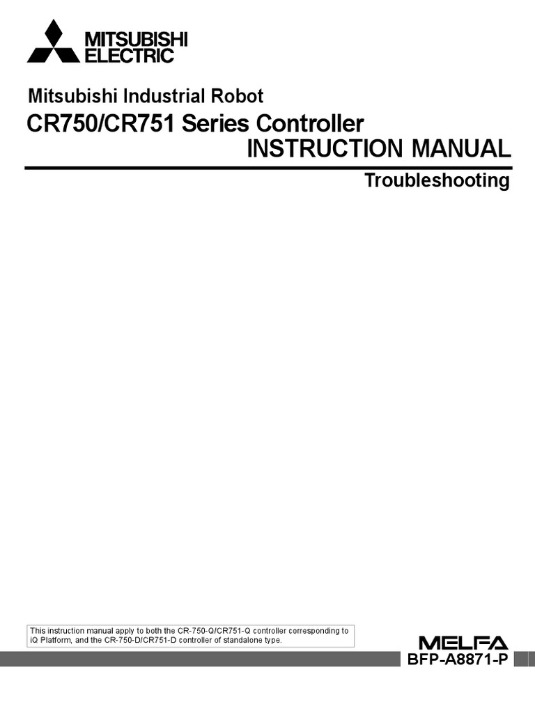 CR750-CR751 Controller Troubleshooting Bfp-A8871p | PDF | Electrical ...
