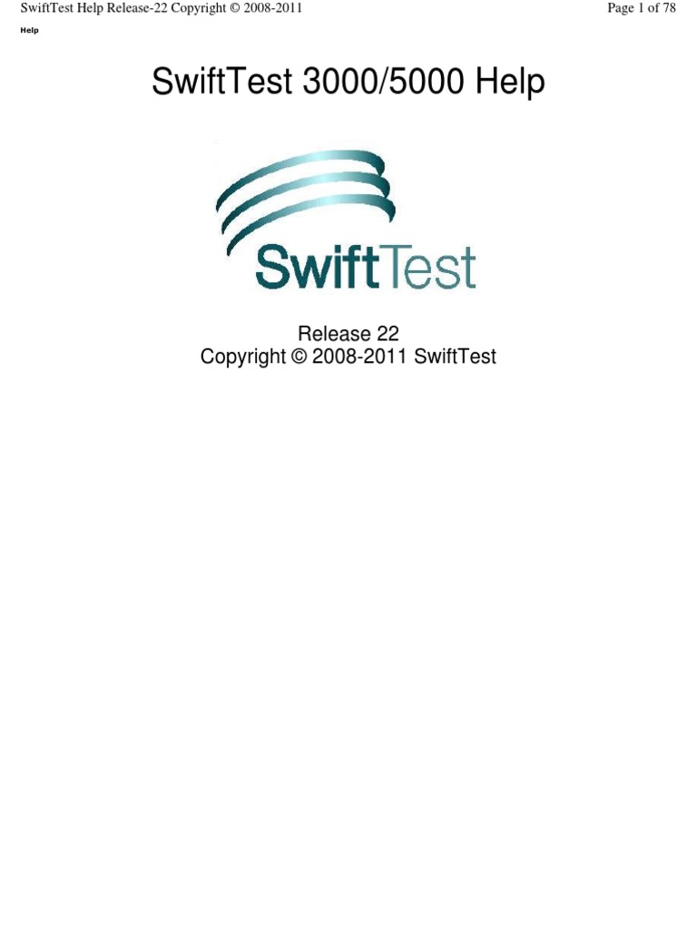 Swift Test Help | PDF | Transmission Control Protocol | Port (Computer ...