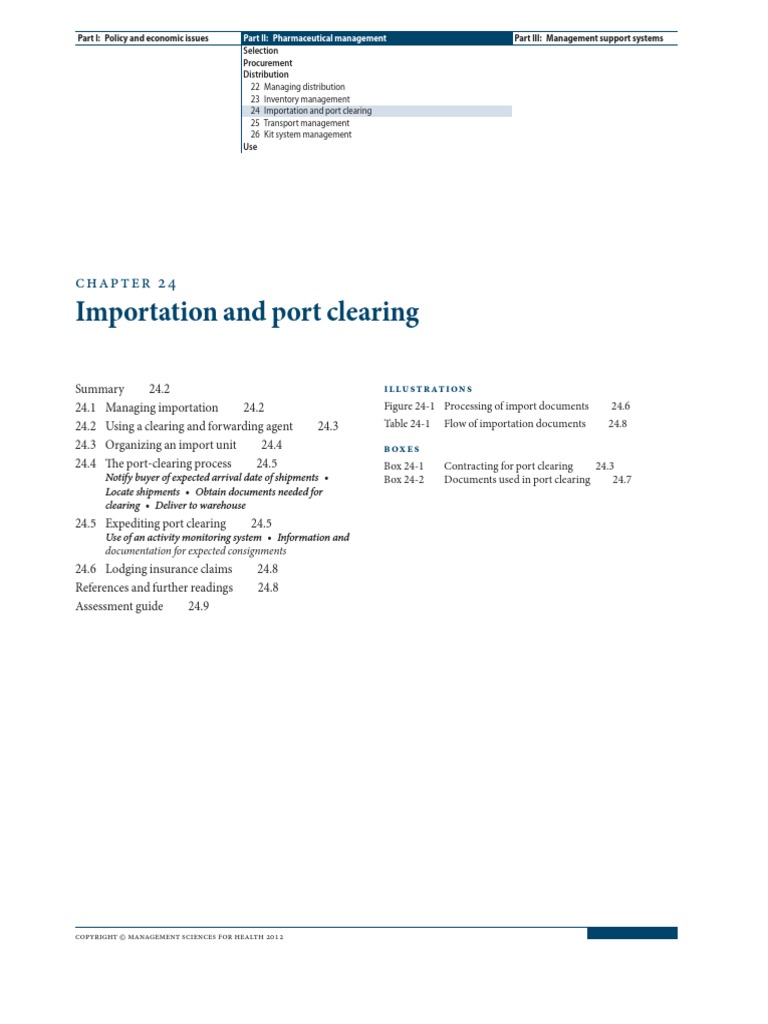 Clearing and Forwarding | Letter Of Credit | Warehouse