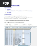 SAP SD Pricing Procedure 18 Fields Cheat Sheet | PDF