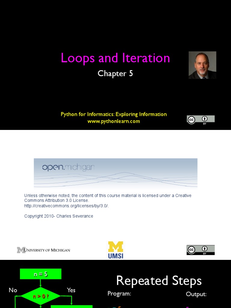 Py4inf 05 Iterations | PDF | Control Flow | Teaching Mathematics Py4inf 05 Iterations | PDF | Control Flow | Teaching Mathematics