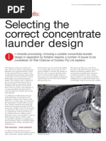 Flotation Launder Design | PDF | Foam | Physical Sciences
