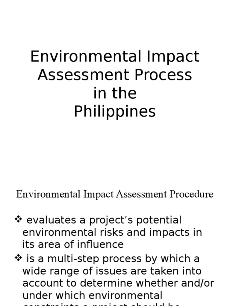 Environmental Impact Assessment Process | Download Free PDF ...