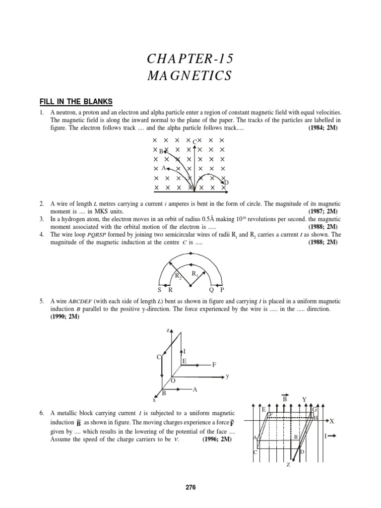 Chapter - 15 - Magnetics | PDF | Magnetic Field | Force